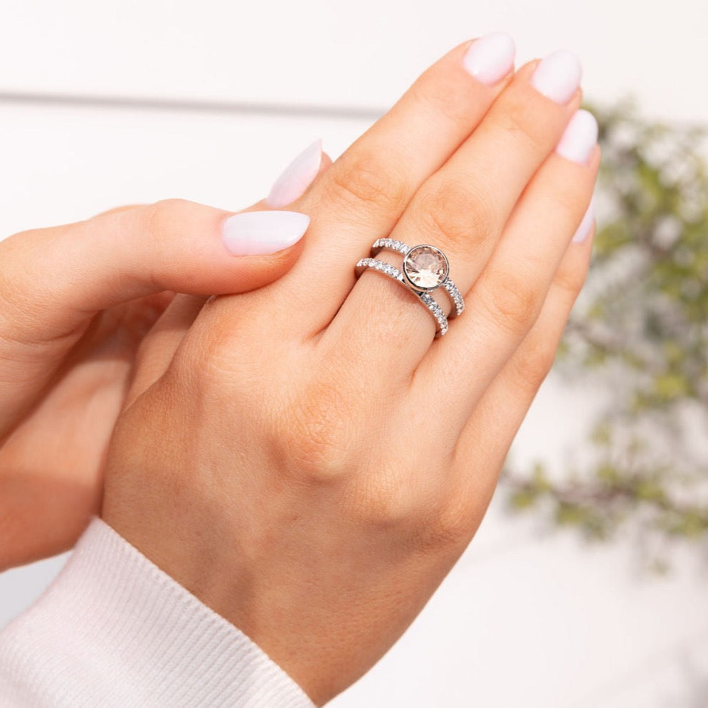 Twisted Trista Sparkling Ring – Melano Australia